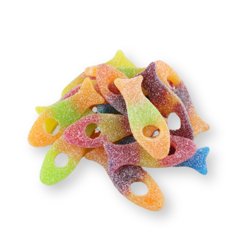 Candycrave Vegan Fizzy Funky Fish 2kg - Monmore Confectionery