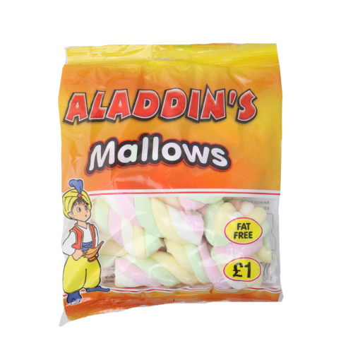 Monmore Confectionery - Aladdins Large Twist Mallows 12x100g