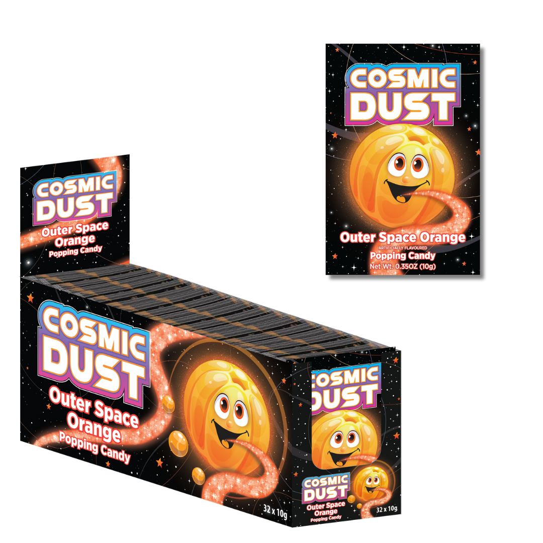 Cosmic Dust Outer Space Orange