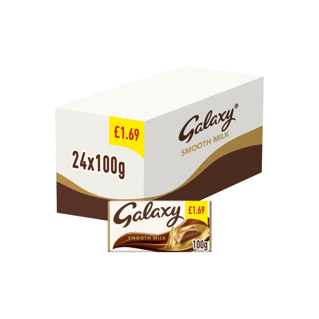 Galaxy Smooth Milk | 100g PMP Chocolate Bars Wholesale