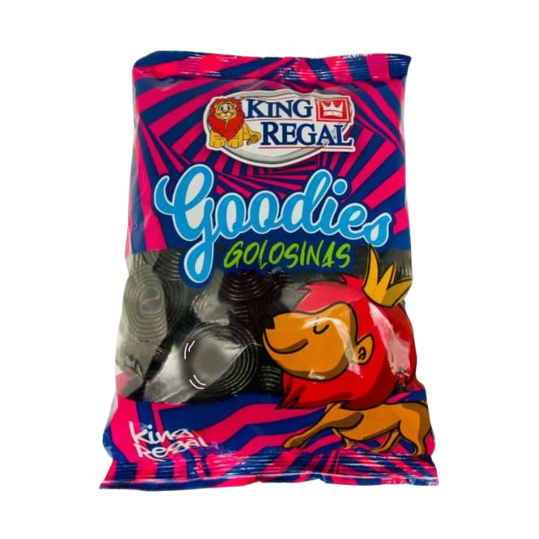 King Regal Liquorice Wheels 1kg - Monmore Confectionery