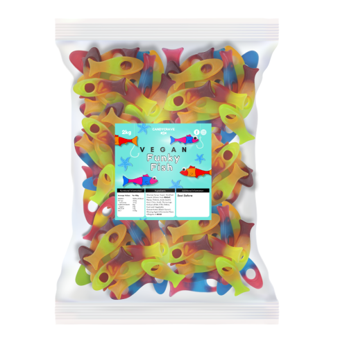 Candycrave Vegan Funky Fish 2kg - Monmore Confectionery