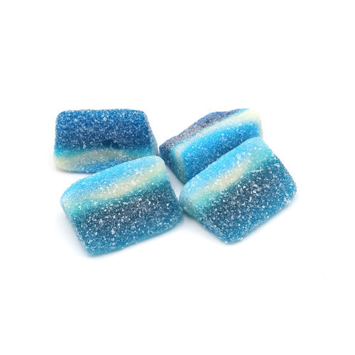 Vidal Sour Blue Raspberry Slices 3Kg - Monmore Confectionery