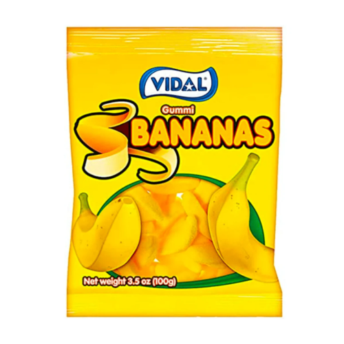 Vidal Bananas: Classic Foam Sweets with Bold Banana Flavour